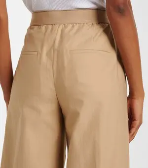 Vince Cotton And Wool Wide-leg Trousers