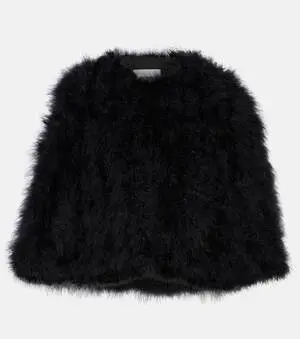 YVES SALOMON Feather Cape