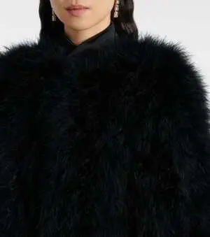 YVES SALOMON Feather Cape