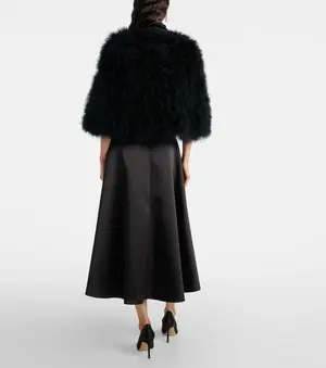 YVES SALOMON Feather Cape