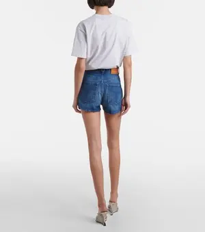 Versace Faded Denim Shorts