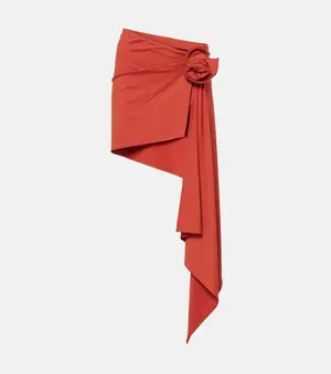 Magda Butrym Asymmetrical Beach Cover-up - Orange