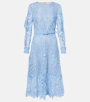 Oscar De La Renta Belted Day Dresses