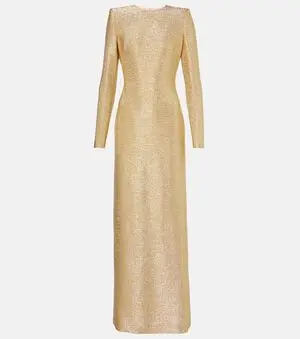 Oscar De La Renta Lame Gown