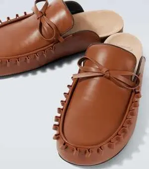 JW Anderson Ruffled Leather Mules