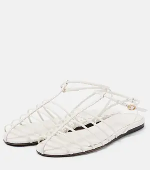 Proenza Schouler Tee Cage Leather Fisherman Sandals