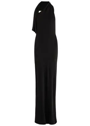 Khaite Roza Scarf-effect Gown