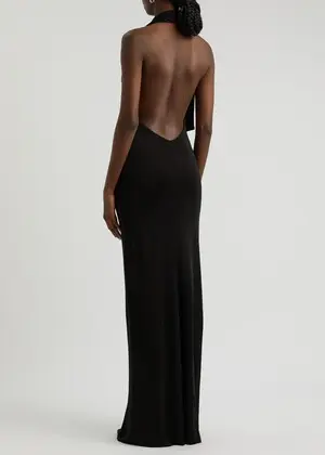 Khaite Roza Scarf-effect Gown