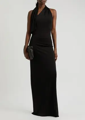 Khaite Roza Scarf-effect Gown
