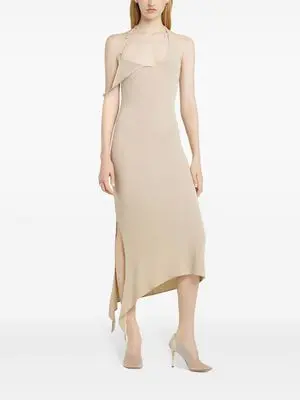 COURREGES Undressed Midi Dress - Neutrals