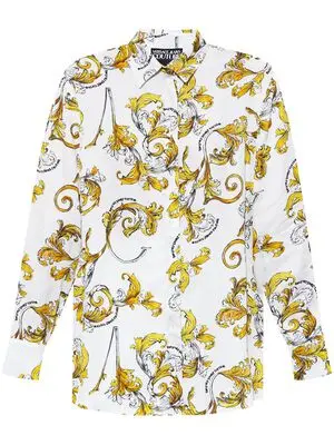 Versace Outline Barocco Shirt - White