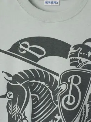 Burberry Equestrian Knight-motif T-shirt - Grey