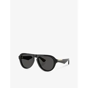 Burberry Be4437u Pilot-frame Sunglasses - Grey