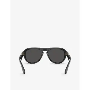 Burberry Be4437u Pilot-frame Sunglasses - Grey