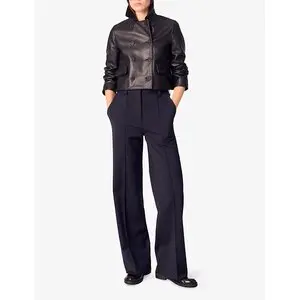 Maje Pin-tuck Pleat Straight-leg Trousers