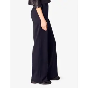 Maje Pin-tuck Pleat Straight-leg Trousers