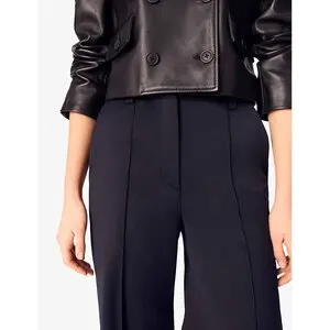 Maje Pin-tuck Pleat Straight-leg Trousers