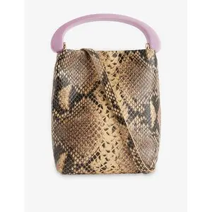Dries Van Noten Snake-print Top-handle Bag