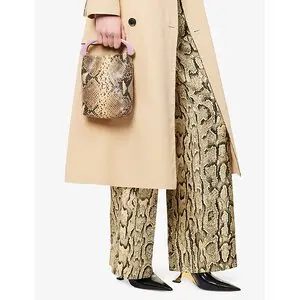 Dries Van Noten Snake-print Top-handle Bag