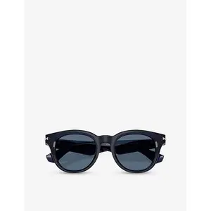 Burberry Be4439 Round-frame Sunglasses - Blue