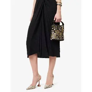Dries Van Noten Embellished Satin Top-handle Bag