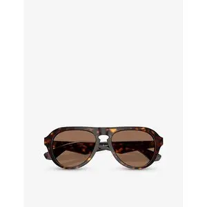 Burberry Be4437u Pilot-frame Sunglasses - Brown
