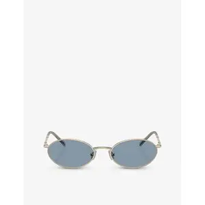 Brunello Cucinelli Oval-frame Sunglasses - Gold