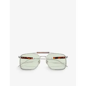 Brunello Cucinelli Square-frame Sunglasses - Silver