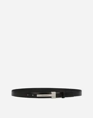 Dolce & Gabbana Brushed Calfskin Belt - Black
