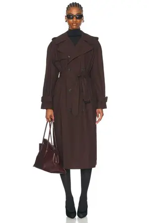 Wardrobe.NYC Trench Coat - Dark Brown