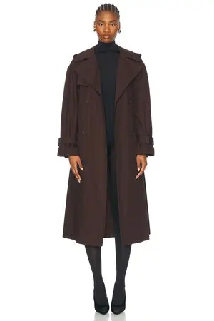 Wardrobe.NYC Trench Coat - Dark Brown