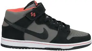 Nike Dunk Mid Sneakers - Black/medium Base Grey/laser Crimson
