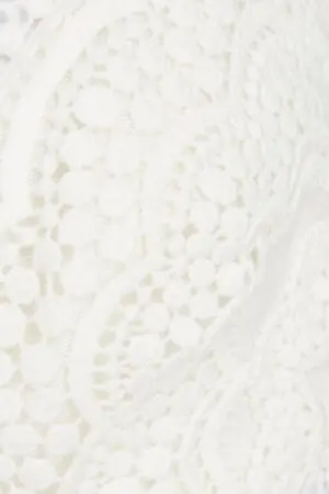 Zimmermann Linen And Silkblend Crocheted Lace Bra Top