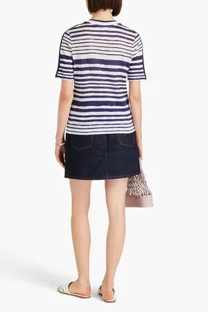 Zimmermann Striped Linen-jersey T-shirt