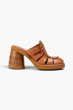 Zimmermann Buckled Leather Mules