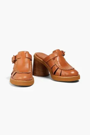 Zimmermann Buckled Leather Mules