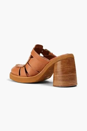 Zimmermann Buckled Leather Mules