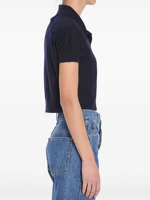 Khaite Morgane Polo Shirt - Blue