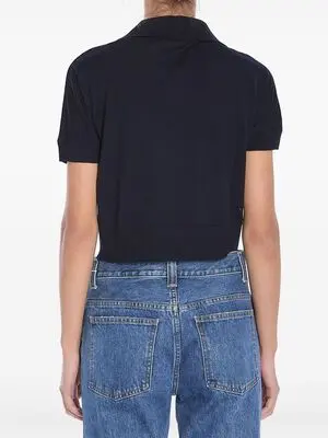 Khaite Morgane Polo Shirt - Blue