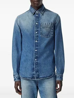 Versace Milano Stamp Denim Shirt