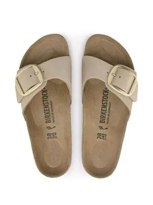 BIRKENSTOCK Madrid Big Buckle Slides - Neutrals