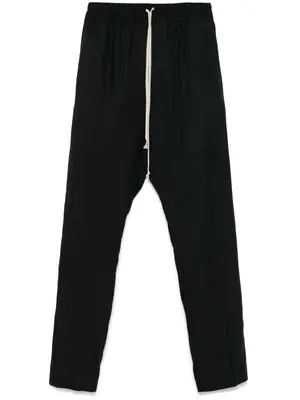 Rick Owens Drawstring Slim Long Trousers