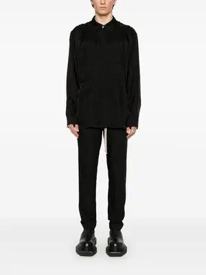 Rick Owens Drawstring Slim Long Trousers