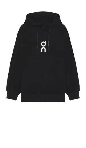On Club Hoodie With Logo Detail - Black