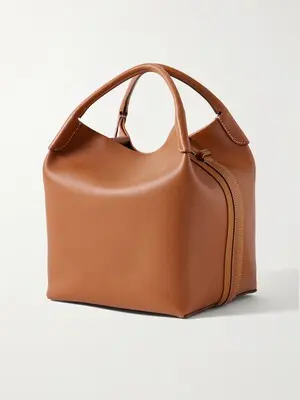 Loro Piana Bale Large Leather Tote - Brown