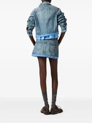 Miu Miu Denim Trucker Jacket - Blue
