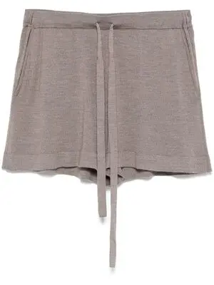 P.a.r.o.s.h Fine-knit Mini Shorts - Neutrals