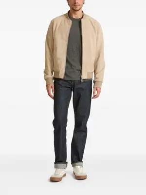 YVES SALOMON Suede Varsity Jacket