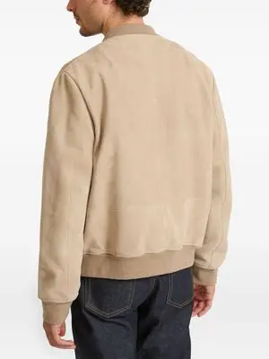 YVES SALOMON Suede Varsity Jacket