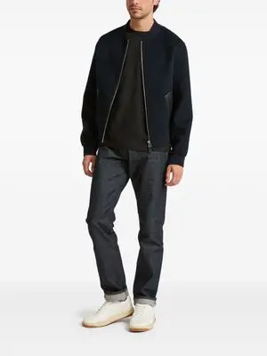 YVES SALOMON Wool-cashmere Varsity Jacket